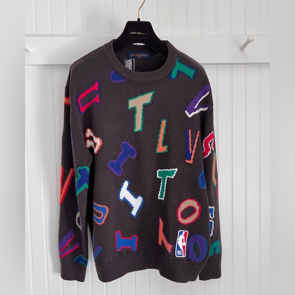 Louis Vuitton | Sweaters | New Authentic Louis Vuitton X Nba Letters ...